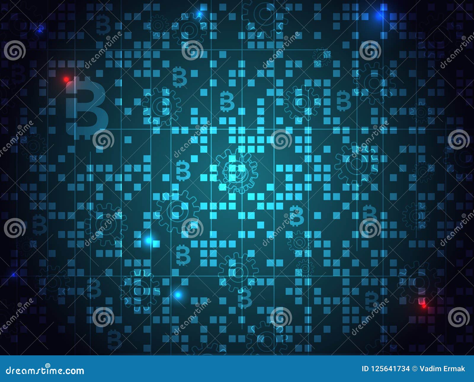 Abstract Cyberspace Digital Vector Background Stock Vector ...