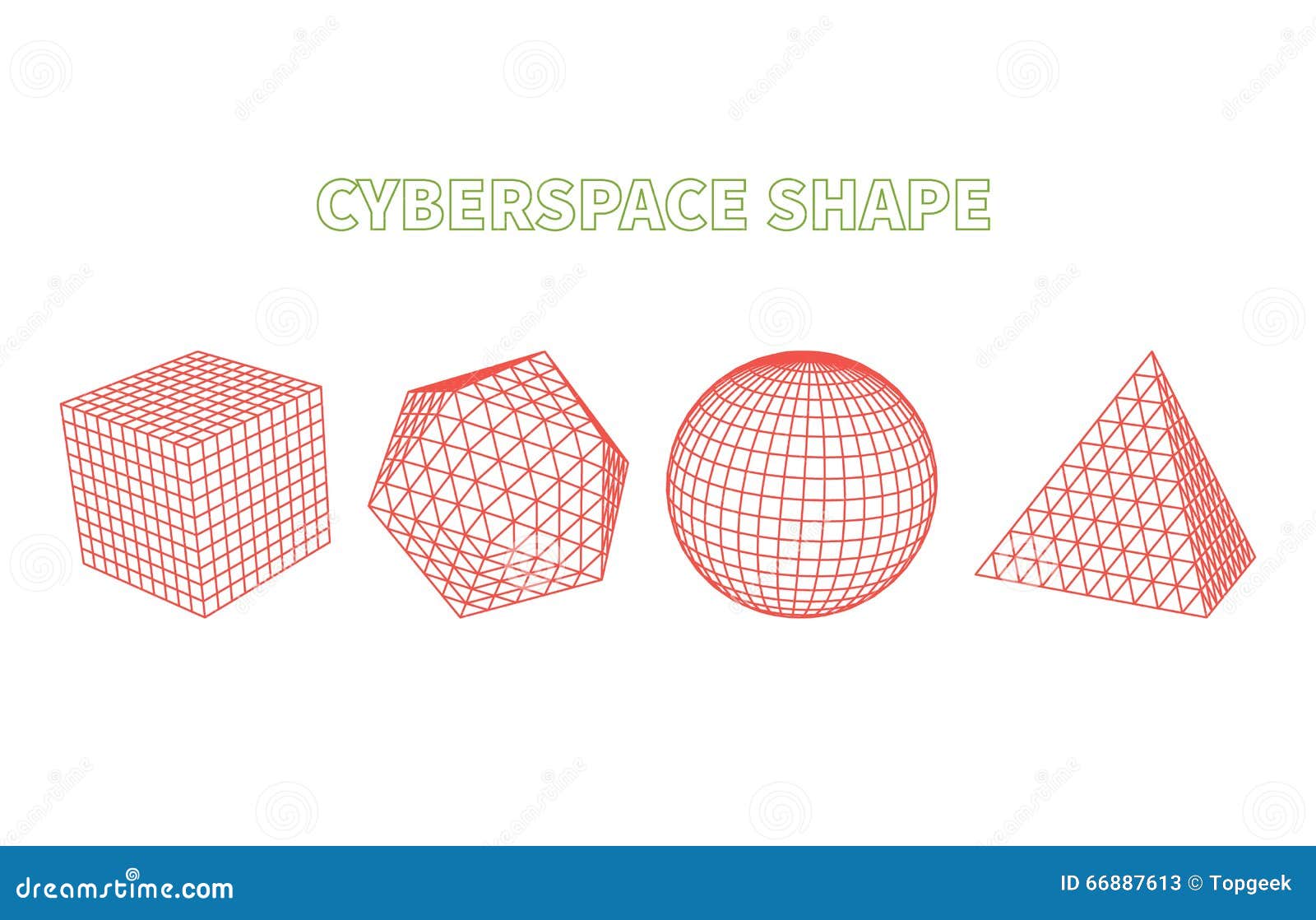 Abstract Cyberspace Grid Landscape Background Stock Vector ...
