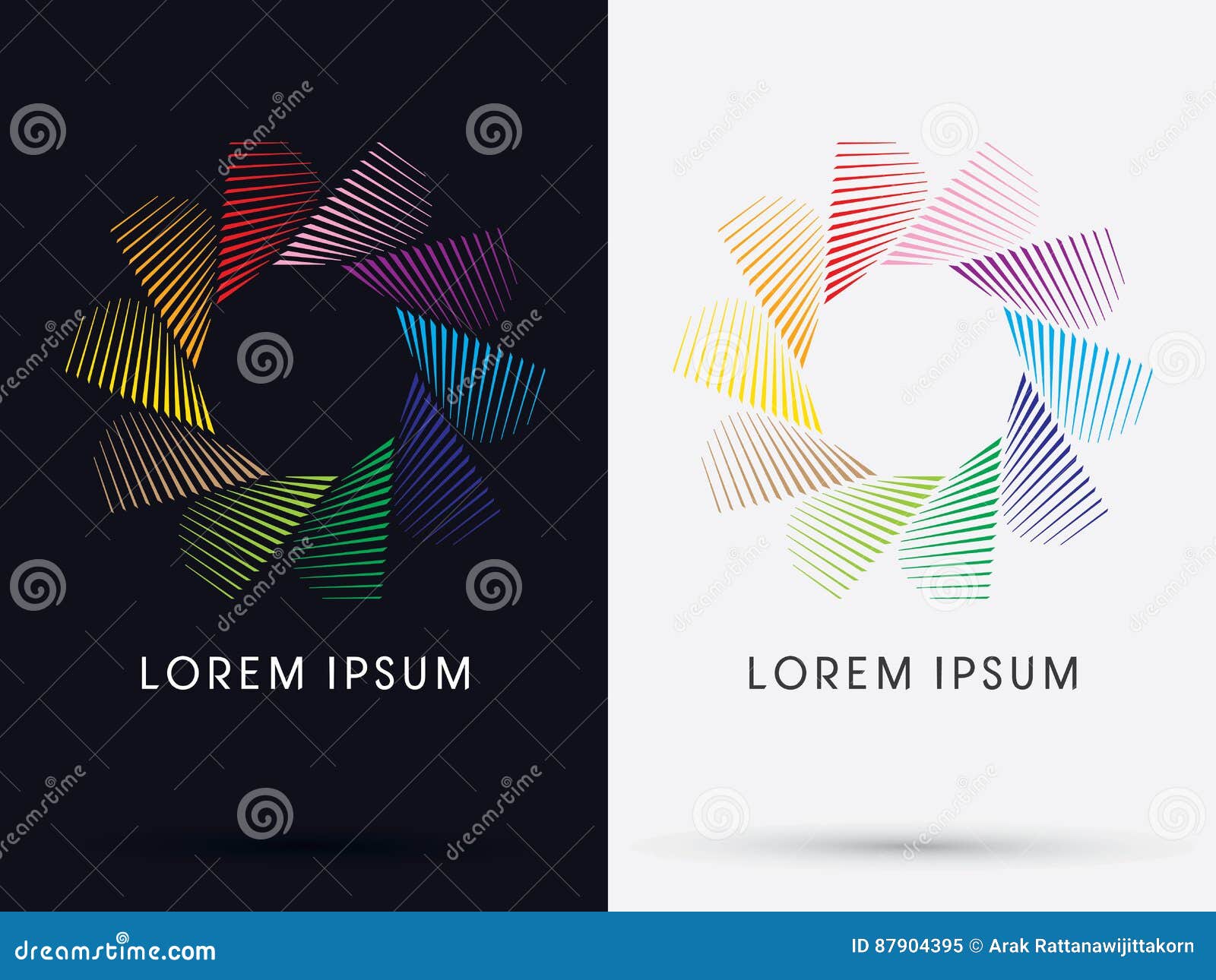 Cycle Logo Design With Dumbbell Icon. Physical Fitness Vector Logo ...