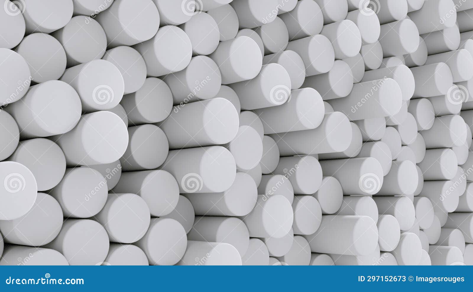 Abstract Cylinder 3d Background Random Pattern in View Perspective ...