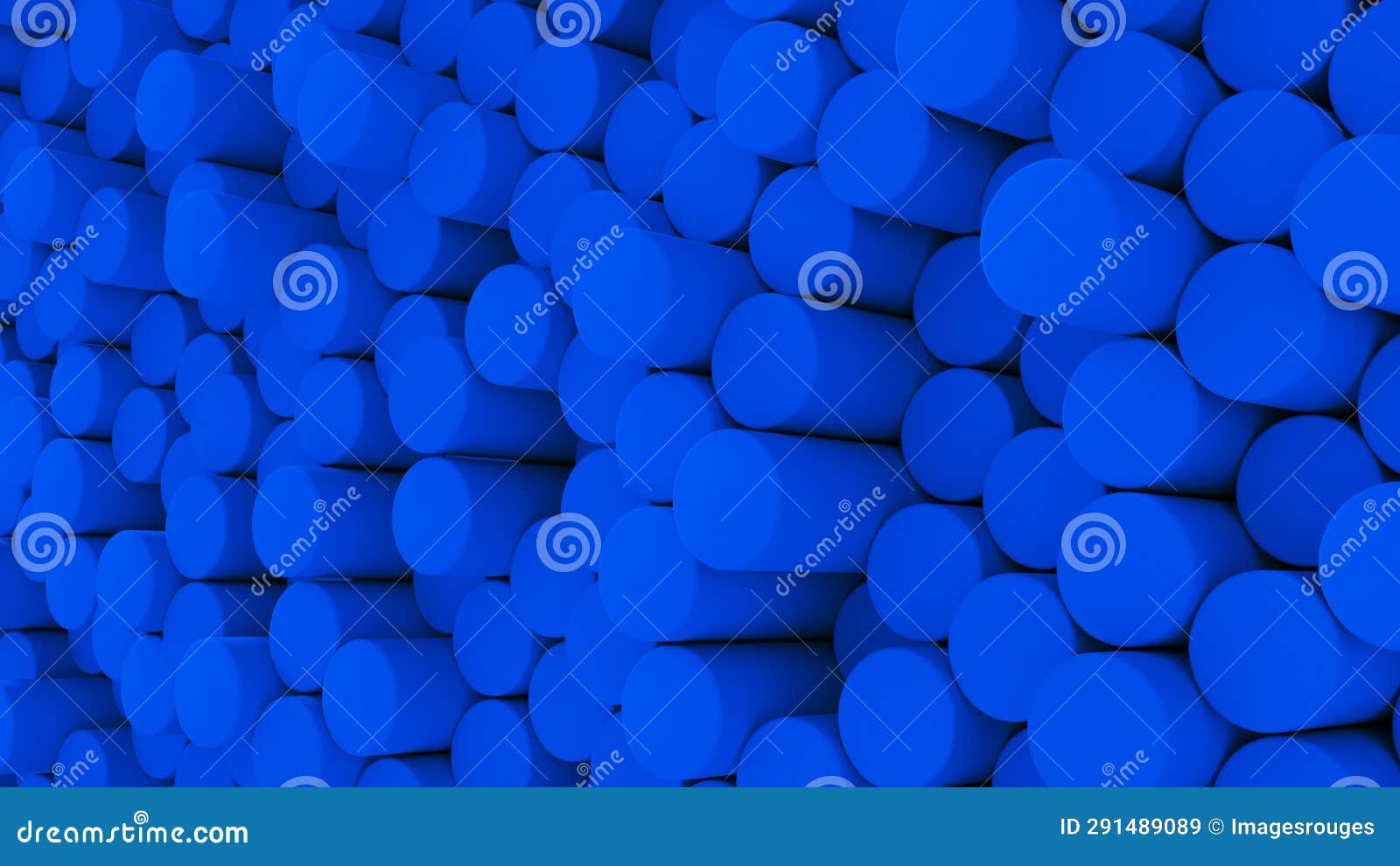 Abstract Cylinder Pattern on Blue Background Stock Illustration ...