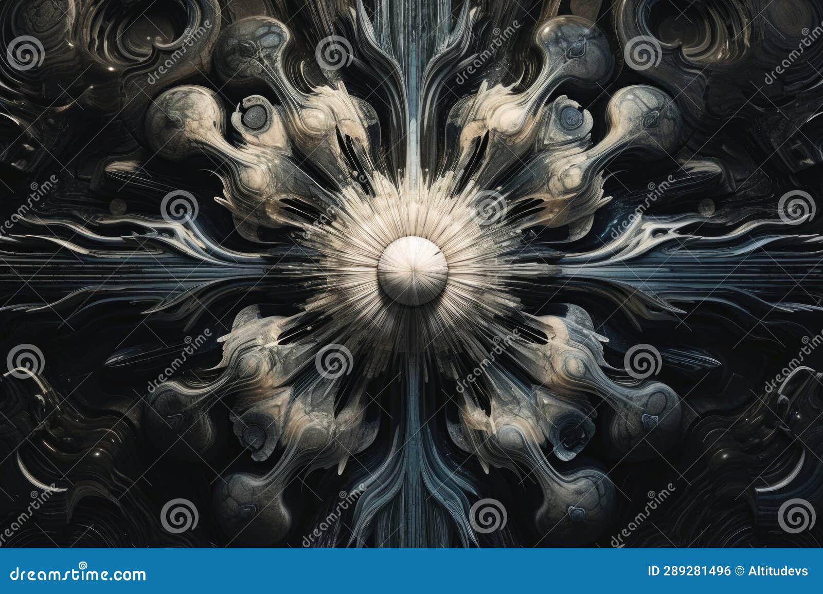 Abstract Cymatic Artwork Using Water and Sound Waves Stock Photo ...
