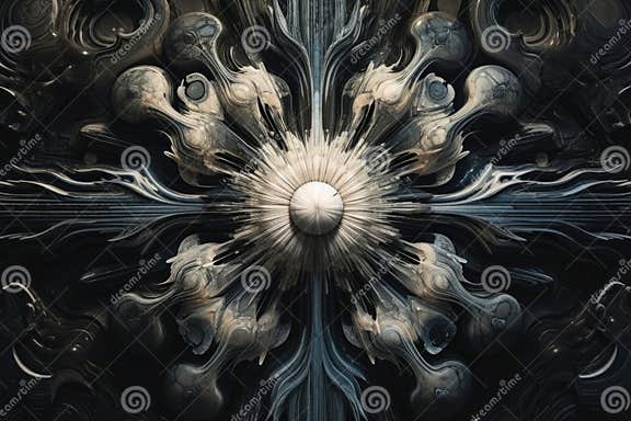 Abstract Cymatic Artwork Using Water and Sound Waves Stock Photo ...