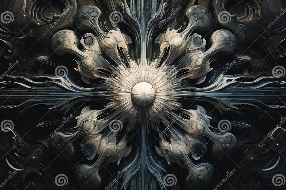 Abstract Cymatic Artwork Using Water and Sound Waves Stock Photo ...