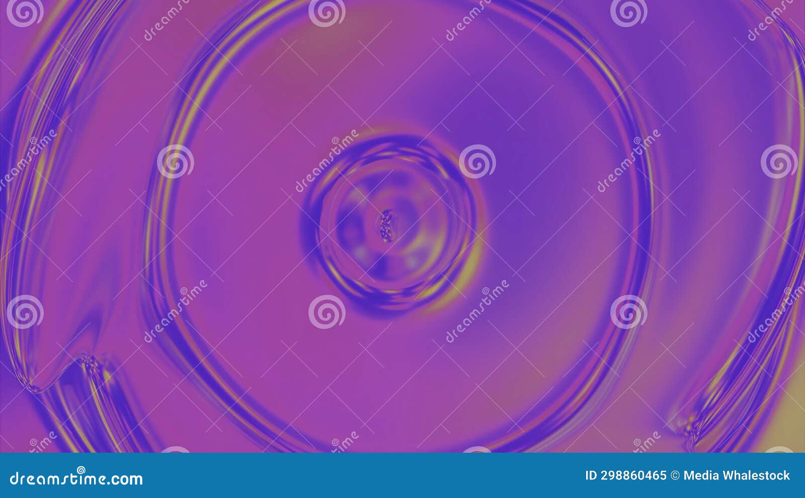 Abstract 3d Animation of Liquid Texture Surface with Round Waves Moves ...