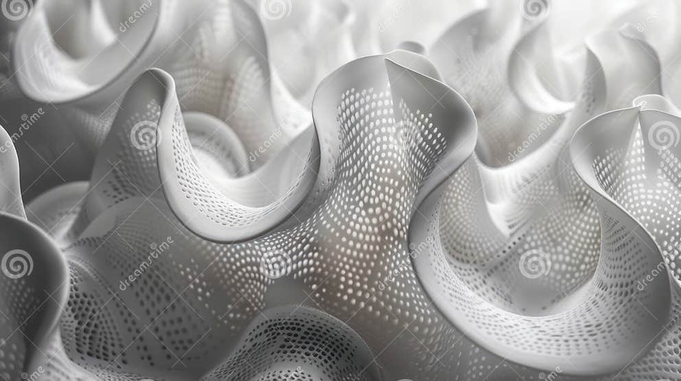 White Geometric Shapes In Rotation Abstract 3d Animation Loop Stock