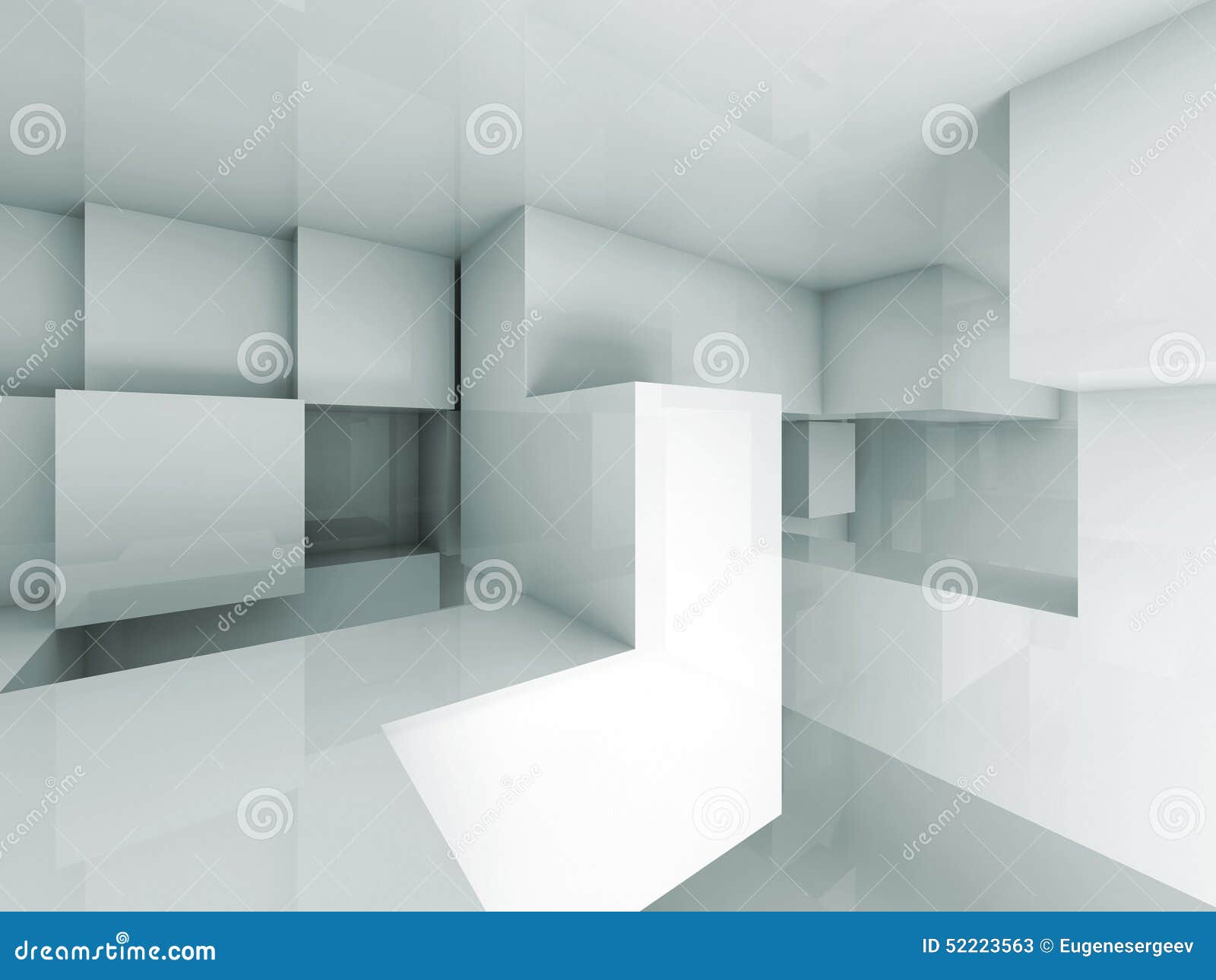 Abstract 3d Architecture Background with Cubes Structure Stock ...