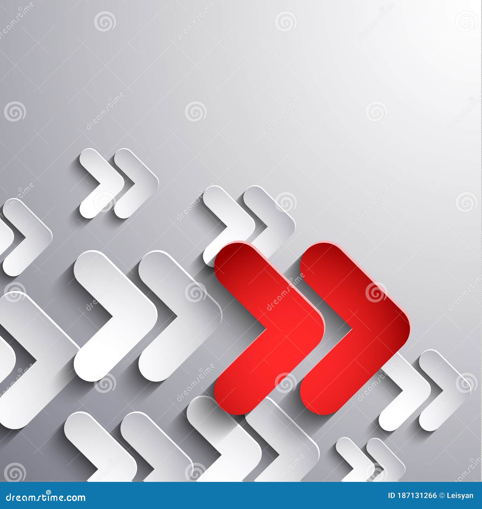 Abstract 3d Arrows Moving Forward Stock Vector - Illustration of ...