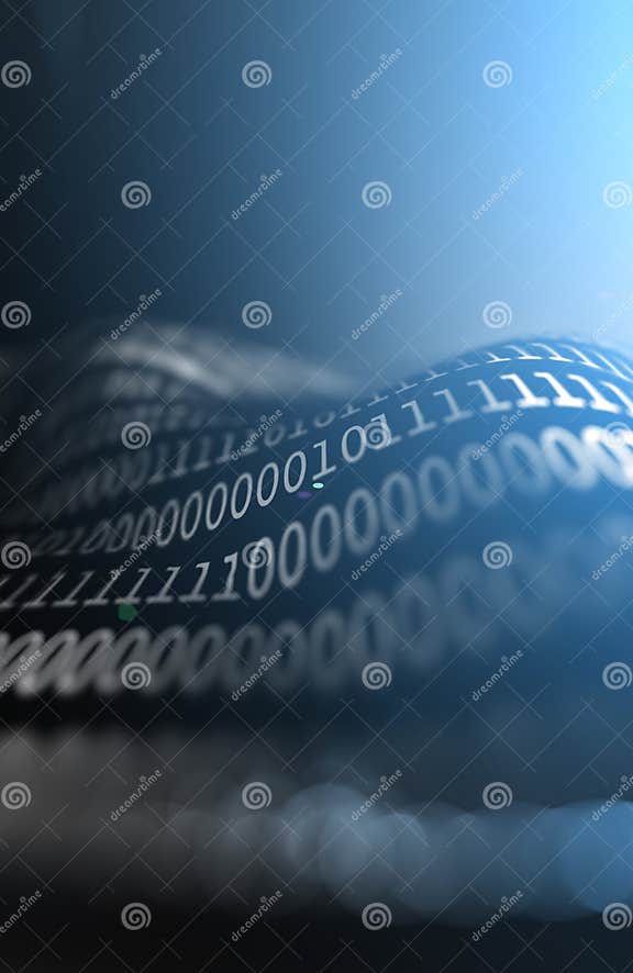 Abstract 3d Background,Binary Language Stock Illustration ...