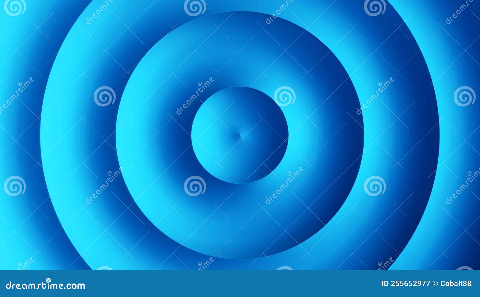 Abstract 3D Background with Blue Waves Stock Illustration ...