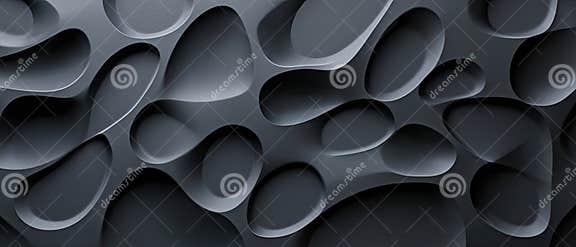 Abstract 3D Background with Circular and Oval Shapes Stock Illustration ...