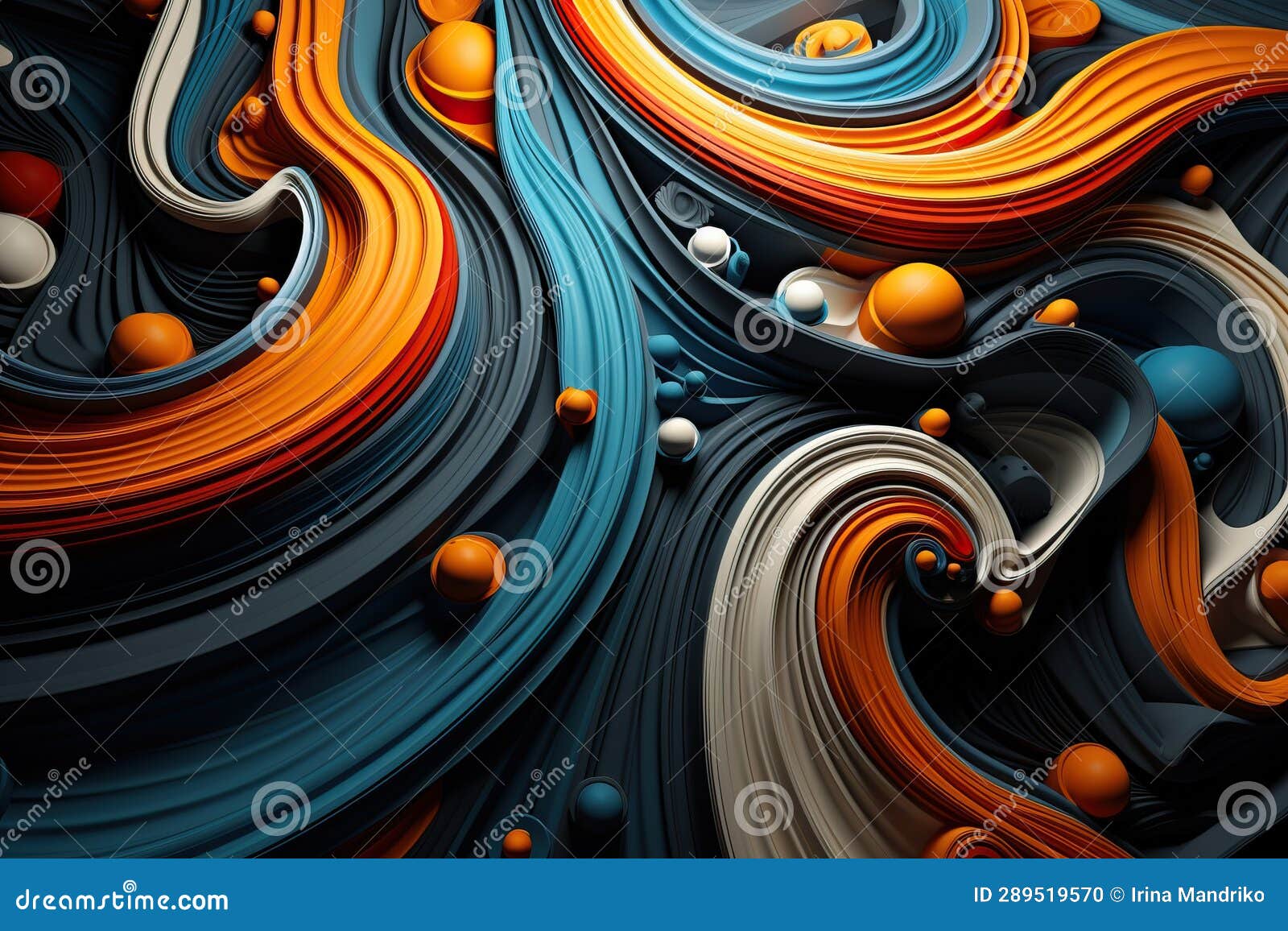 Abstract 3d Background. Fancy Shapes in Different Colors Stock ...