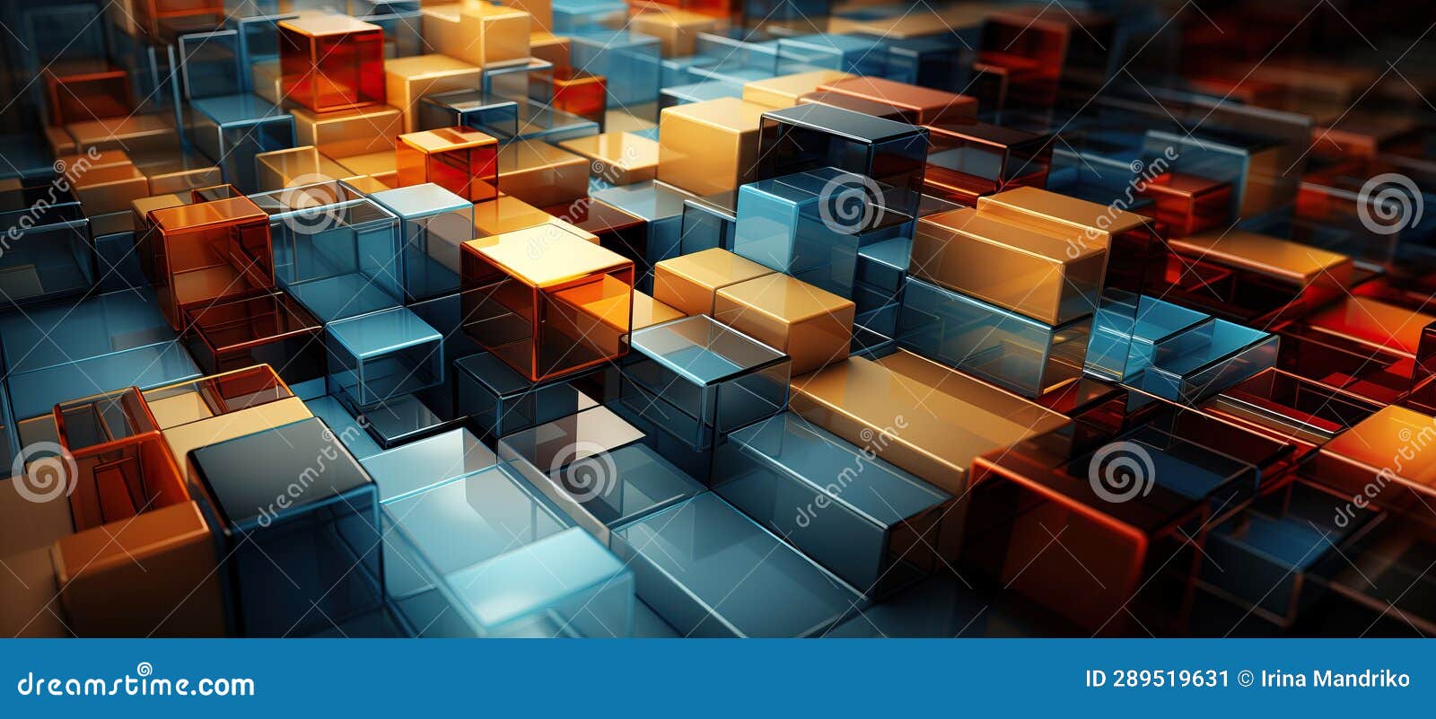 Abstract 3d Background. Fancy Shapes in Different Colors Stock ...