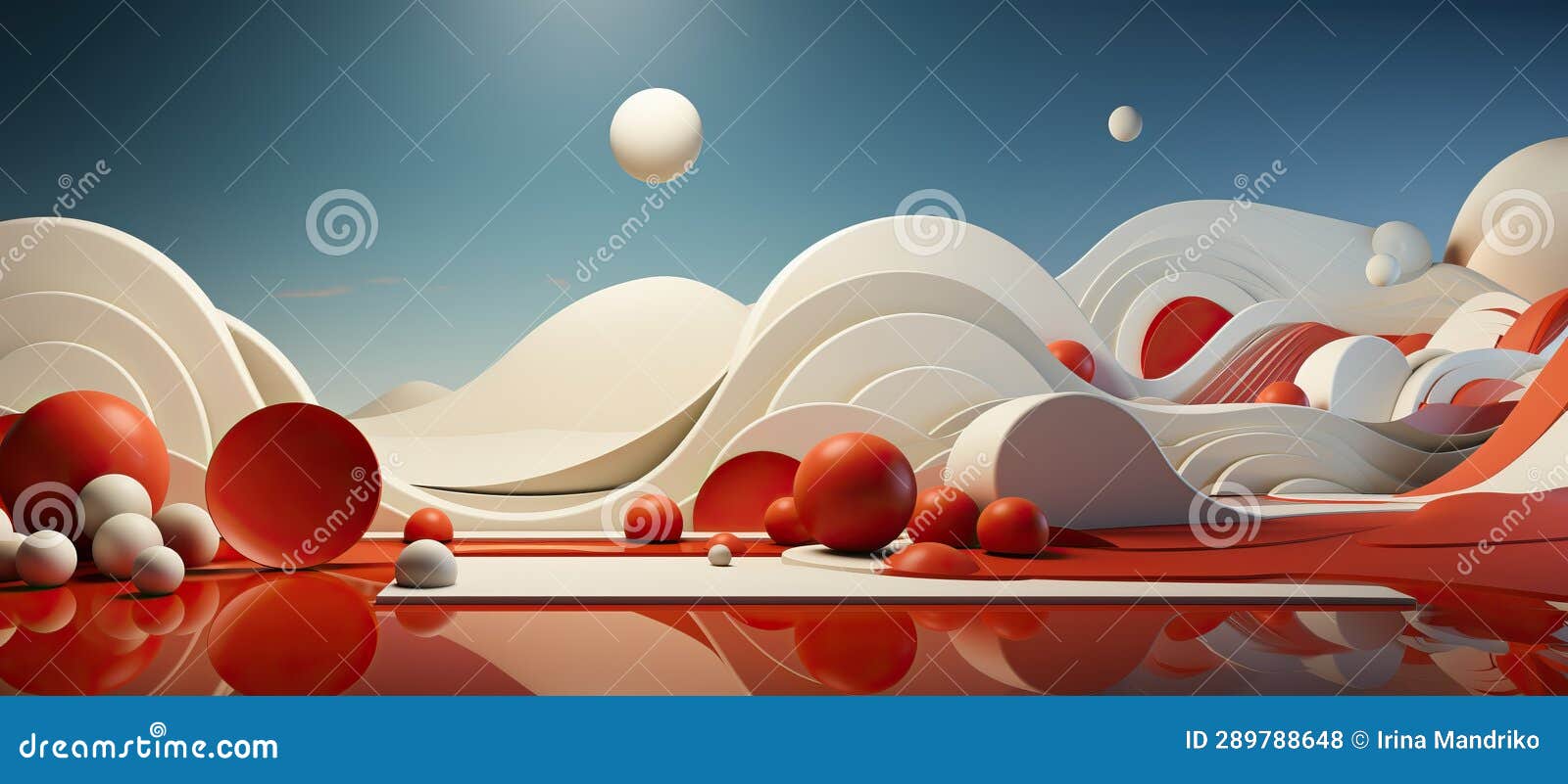 Abstract 3d Background. Fancy Shapes in Different Colors Stock ...