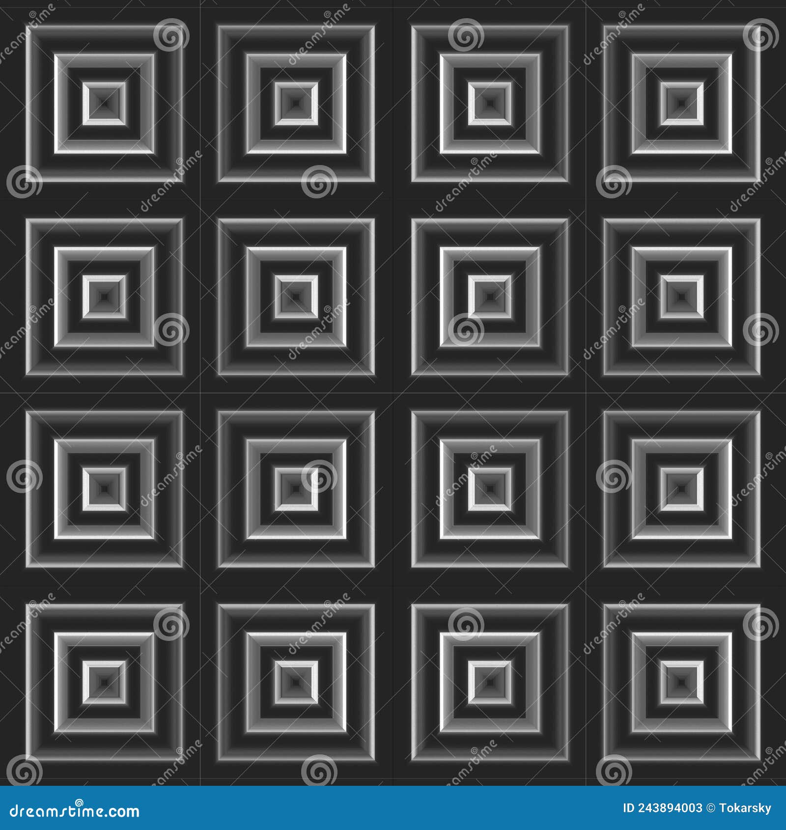 Geometric Figures - Repeatable Square Elements. Stock Illustration ...