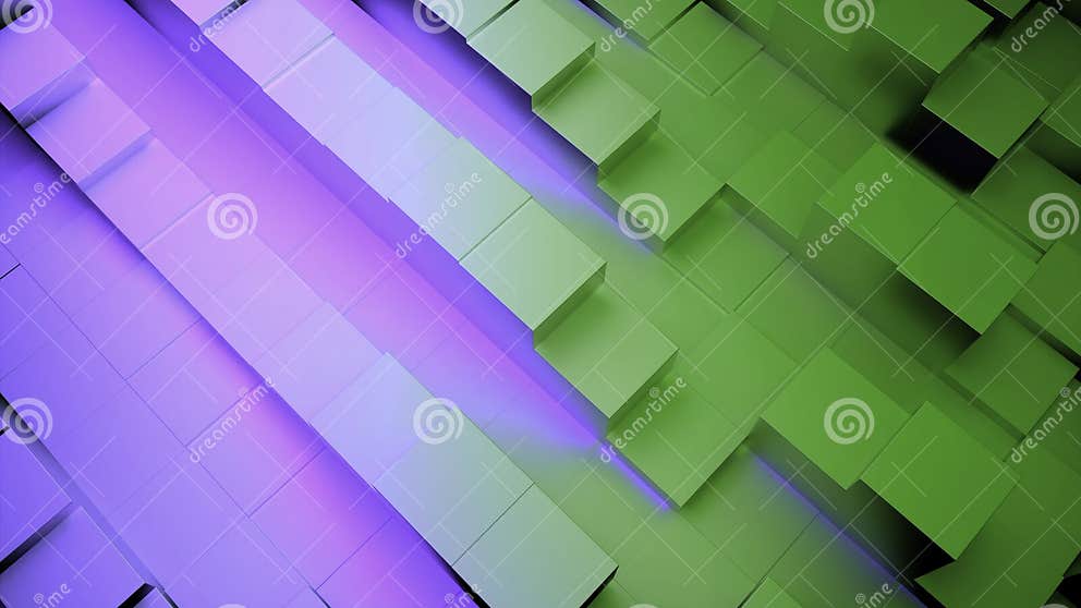 Abstract 3d Background Made of Randomly Waving Rectangles with ...
