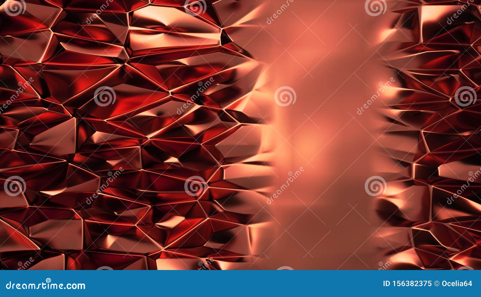 Abstract Red Crystal Ruby Surface Triangle Ceiling with Blank Space ...