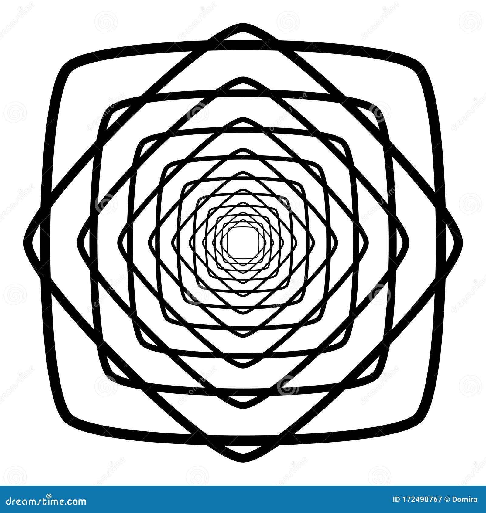 Abstract 3D Background with Simple Geometric Figure. Goes Deep Stylized ...