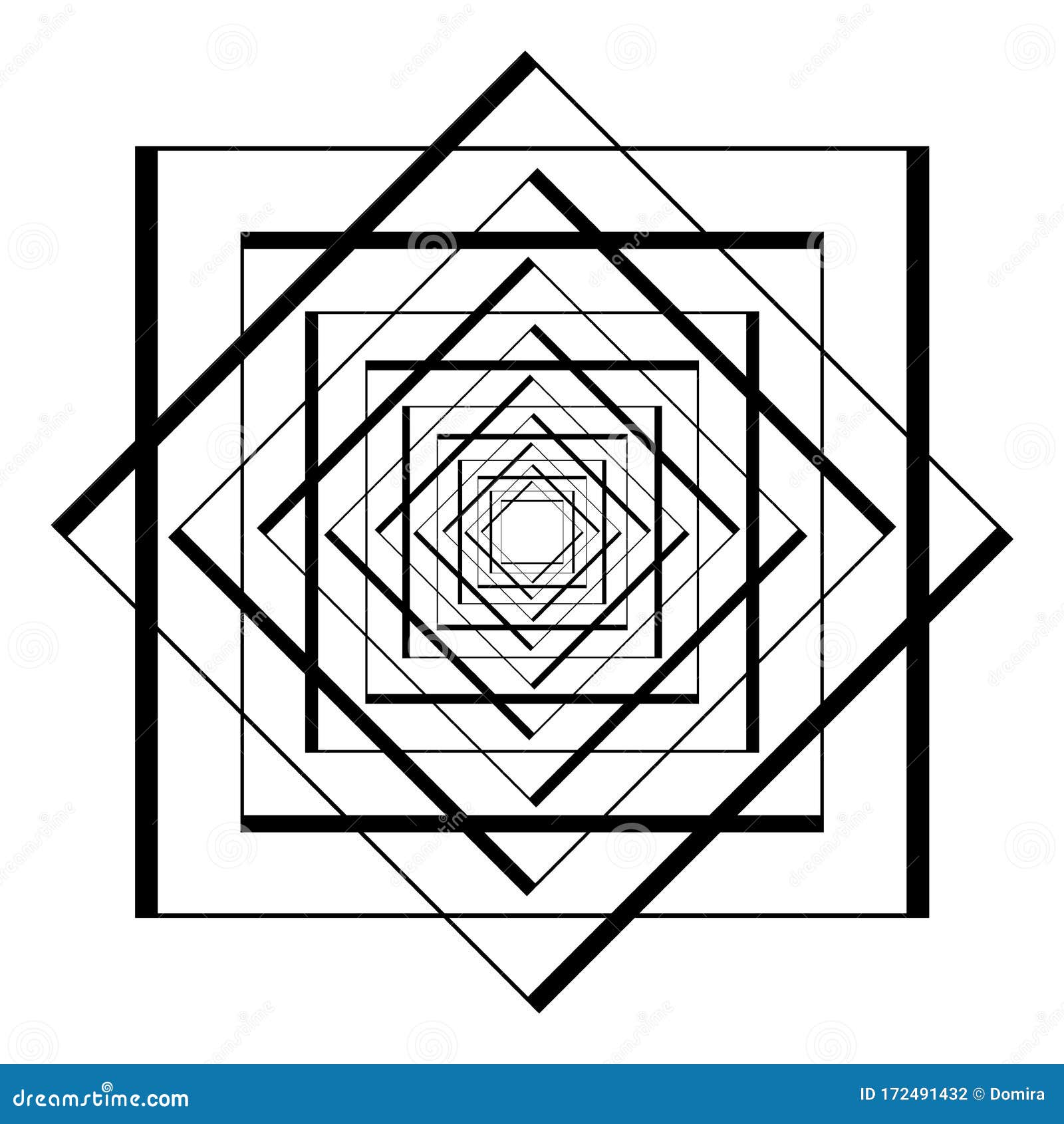 Abstract 3D Background with Simple Geometric Figure. Goes Deep Stylized ...