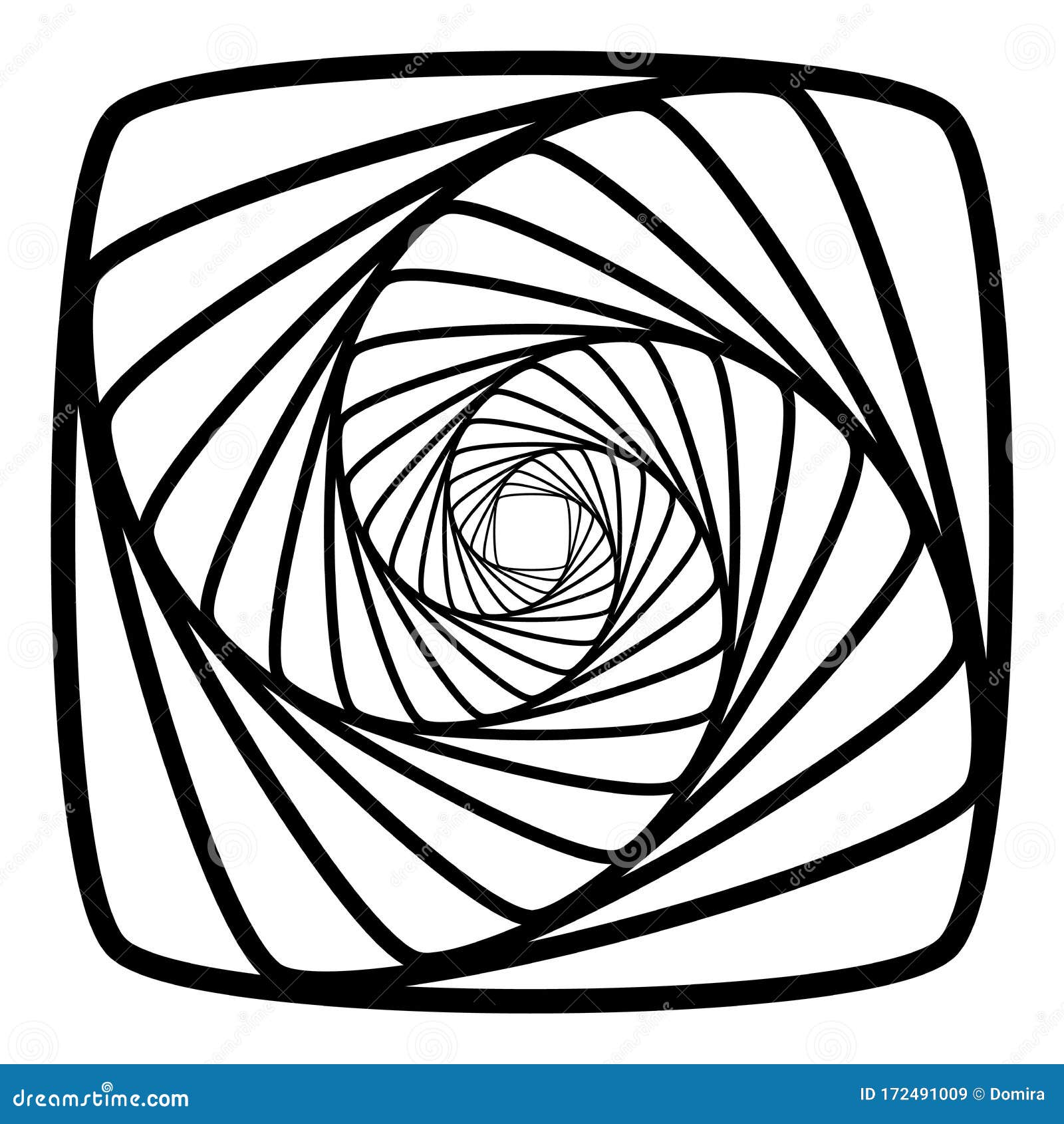 Abstract 3D Background with Simple Geometric Figure. Rotated Square ...