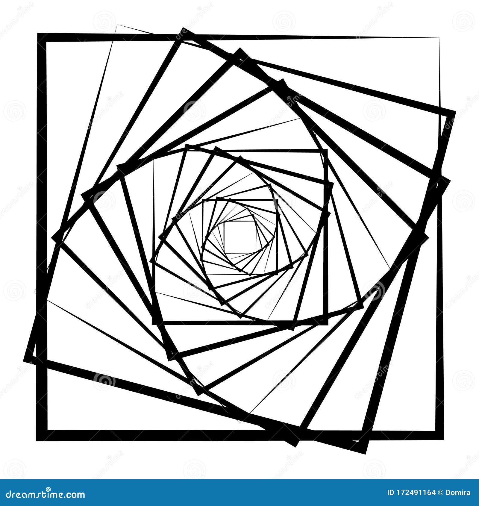 Abstract 3D Background with Simple Geometric Figure. Rotated Square ...