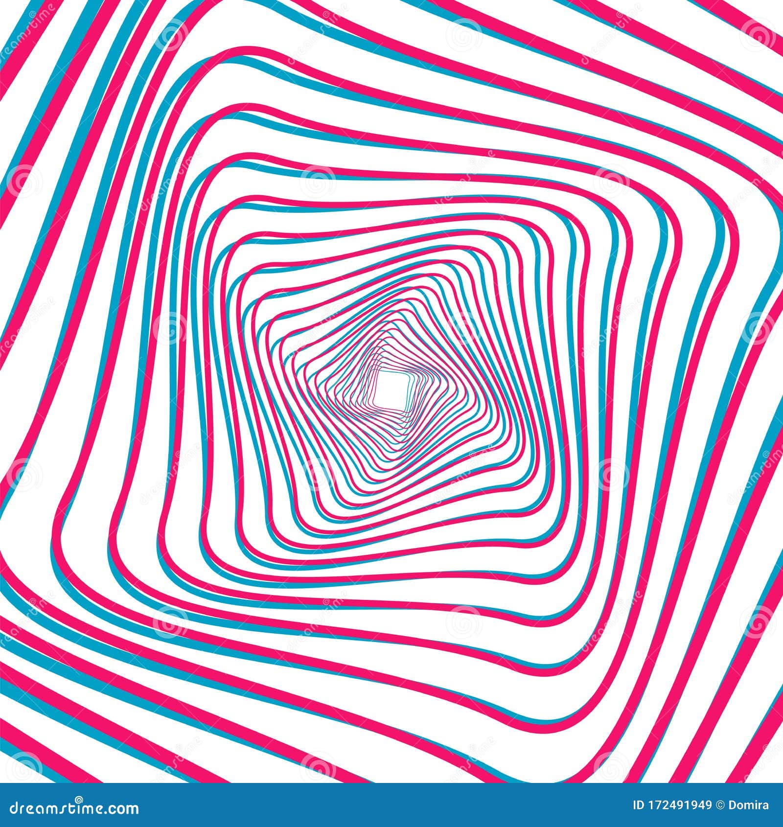 Abstract 3D Background with Simple Geometric Figure. Rotated Square ...