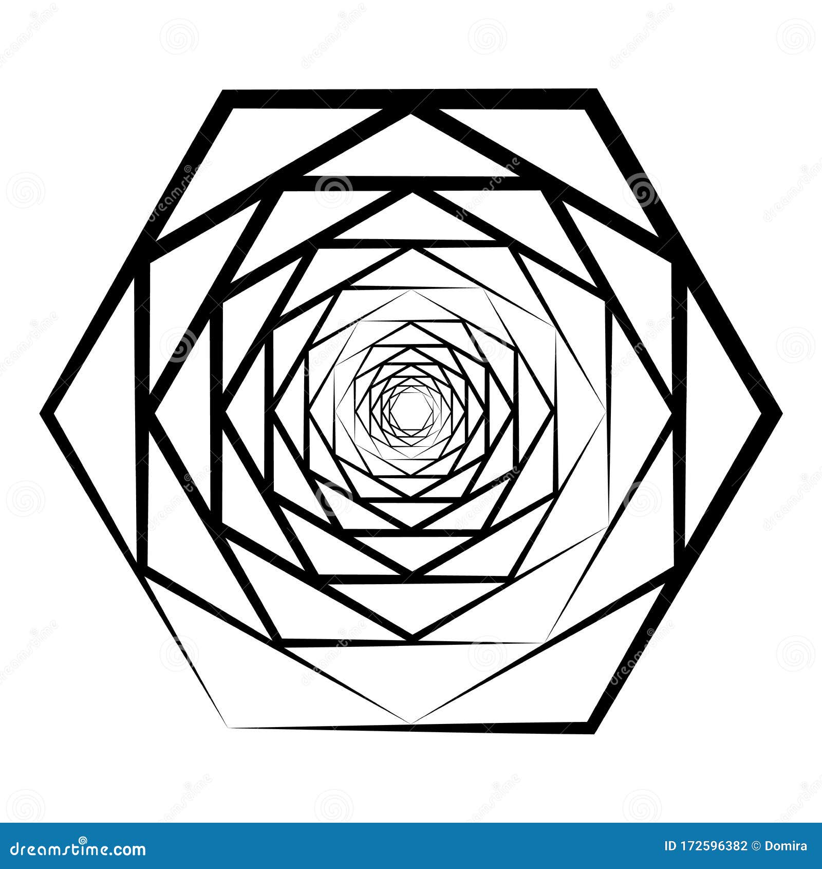 Abstract 3D Background with Simple Geometric Figure. Rotated Stylized ...