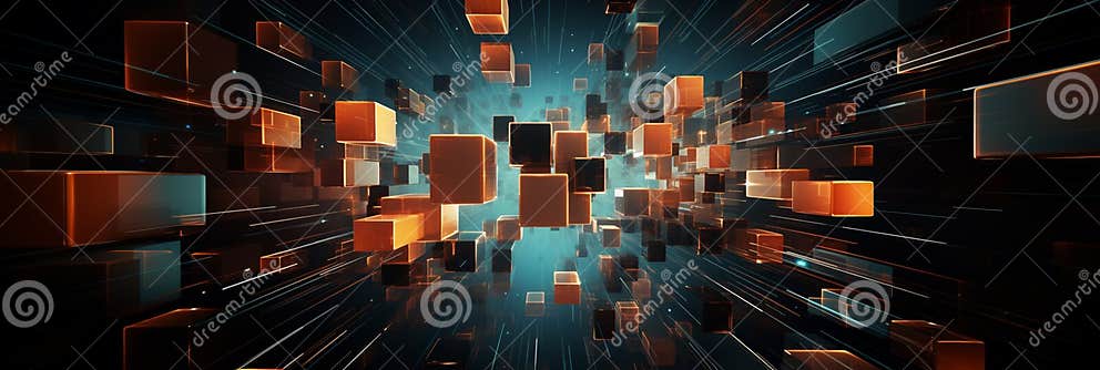 Abstract 3 D Background - Technology, Business, Communication ...