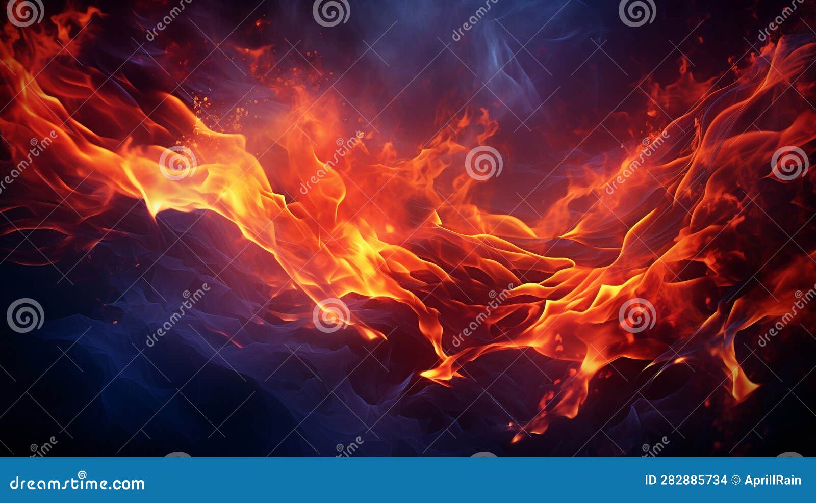 Abstract 3d Background with Textures of Fire and Metal Stock ...