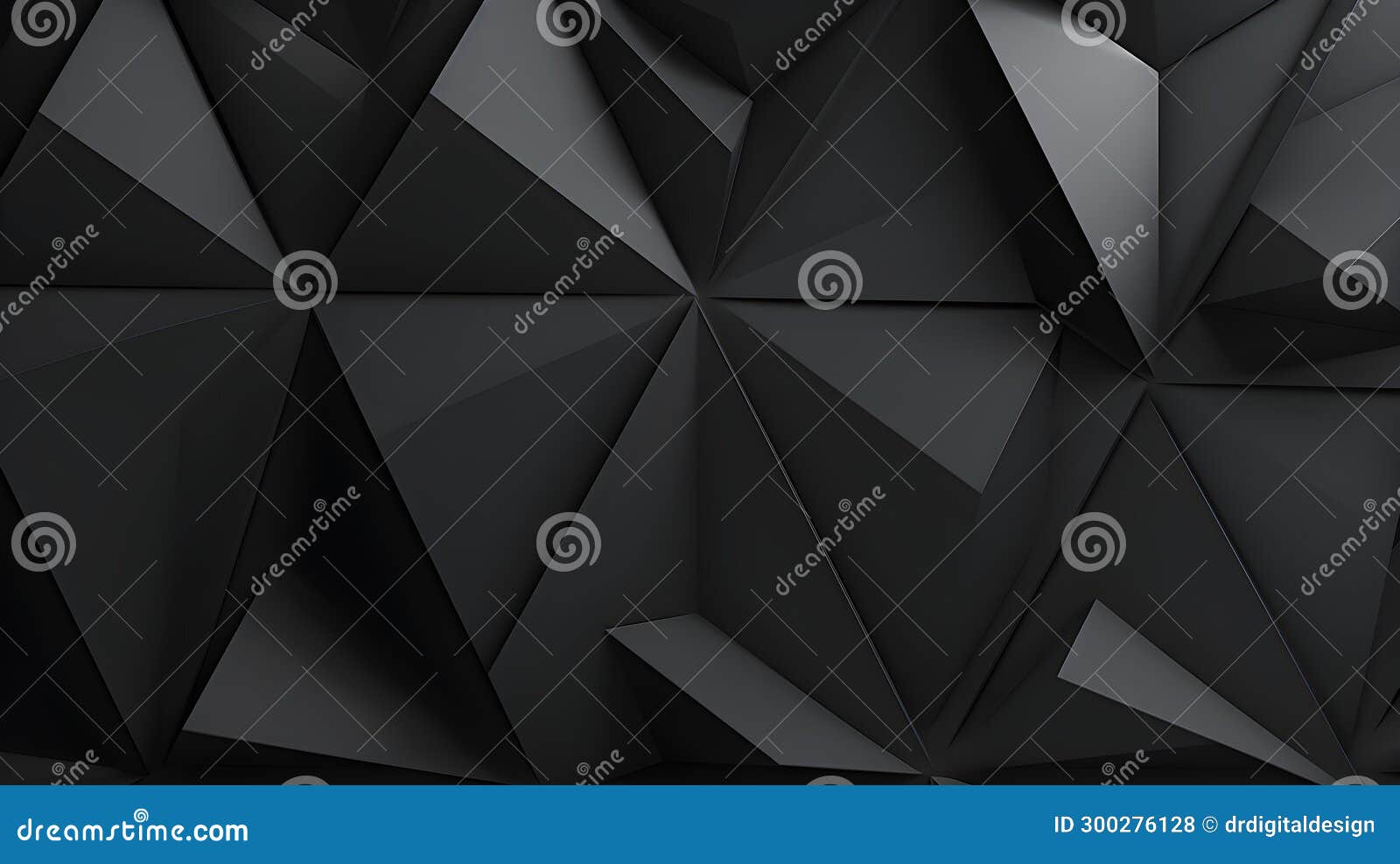 Abstract 3D Background of Triangular Shapes in Anthracite Colors ...