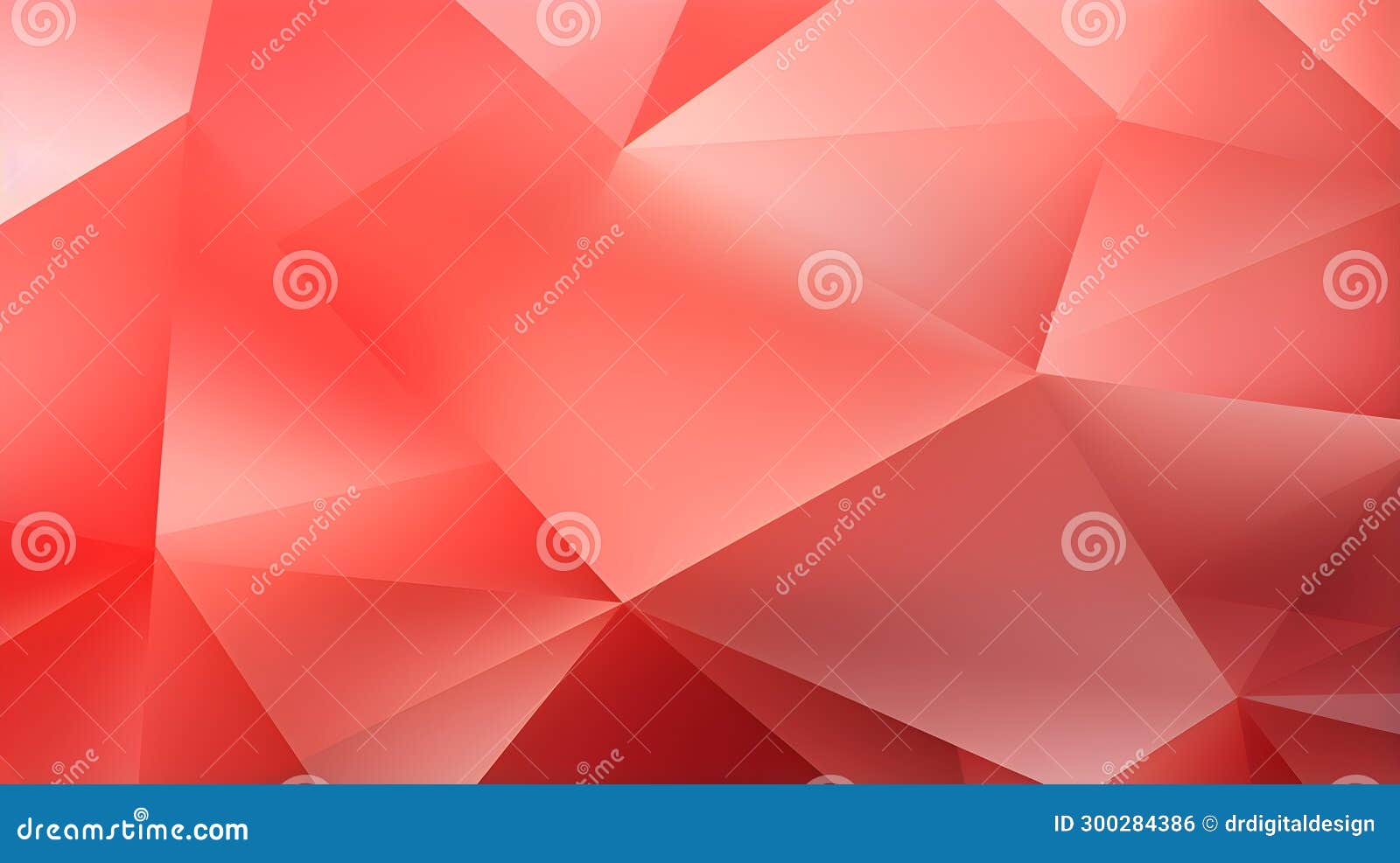 Abstract 3D Background of Triangular Shapes in Light Red Colors. Modern ...