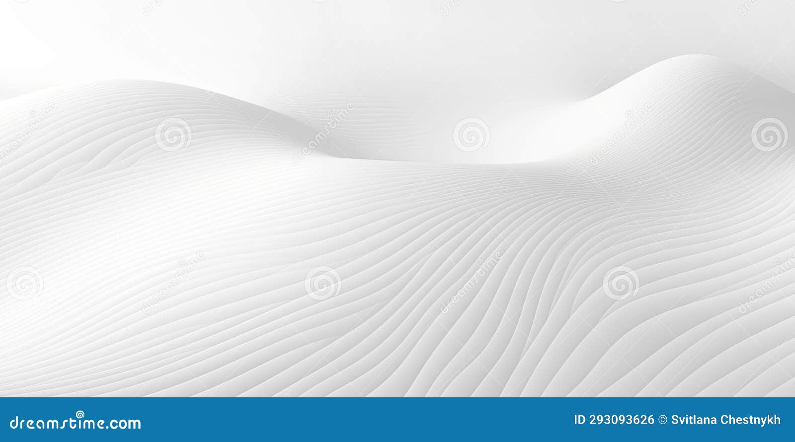 Abstract 3D Background, White Grey Wavy Waves Flowing Ripple Surface ...