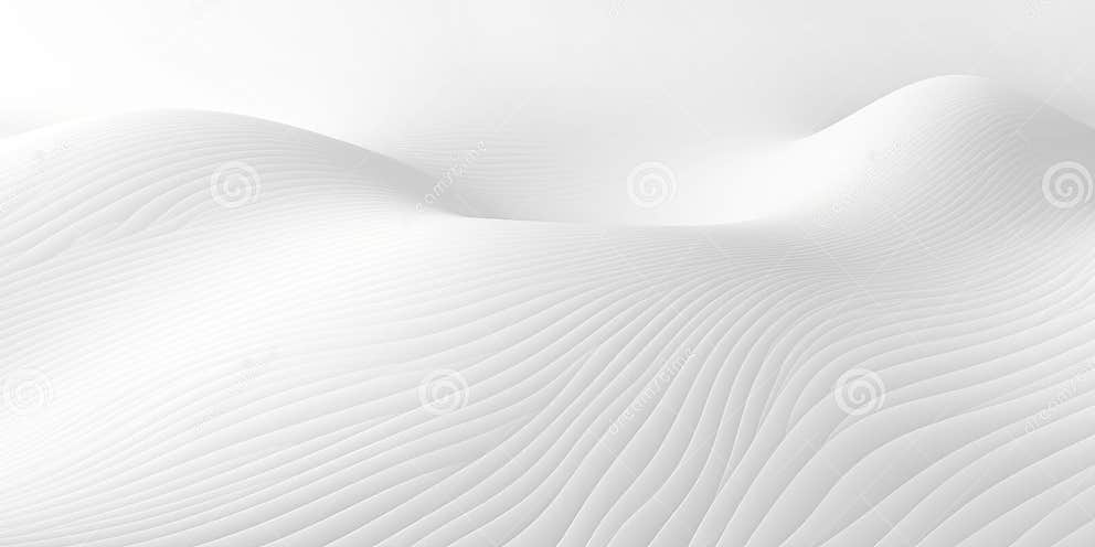 Abstract 3D Background, White Grey Wavy Waves Flowing Ripple Surface ...