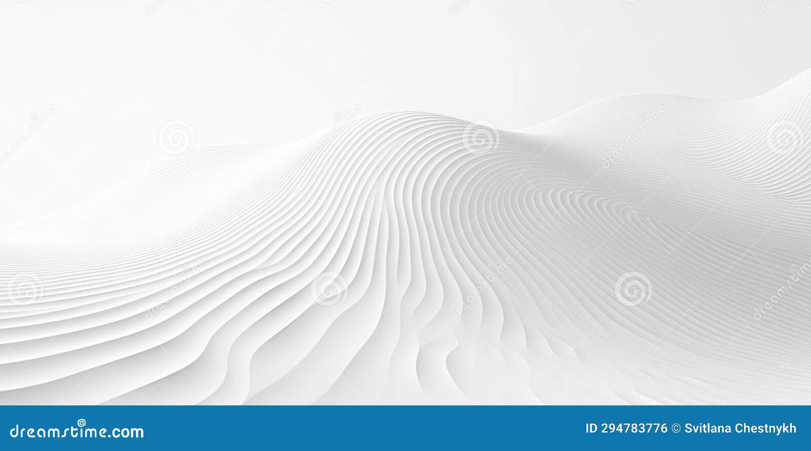 Abstract 3D Background, White Grey Wavy Waves Flowing Ripple Surface ...