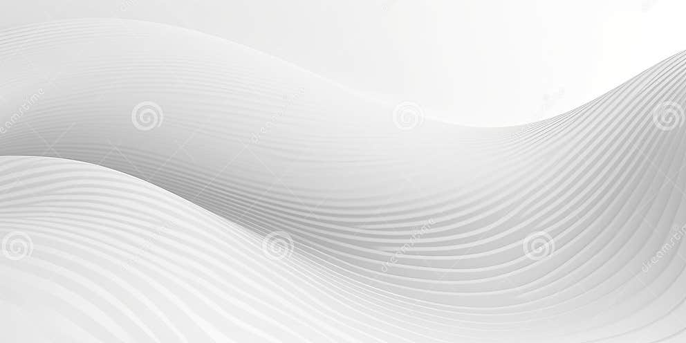 Abstract 3D Background, White Grey Wavy Waves Flowing Ripple Surface ...