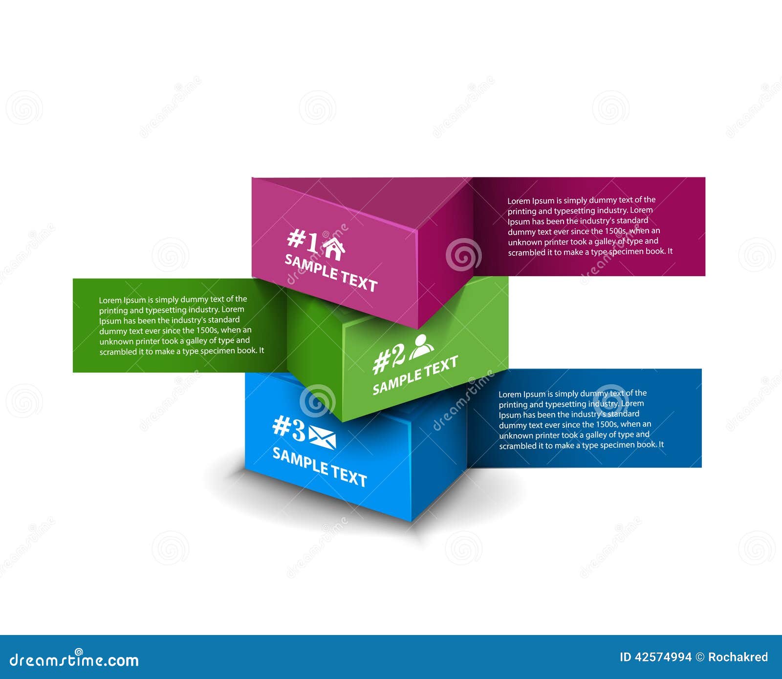 Abstract 3d Banner stock vector. Illustration of banner - 42574994