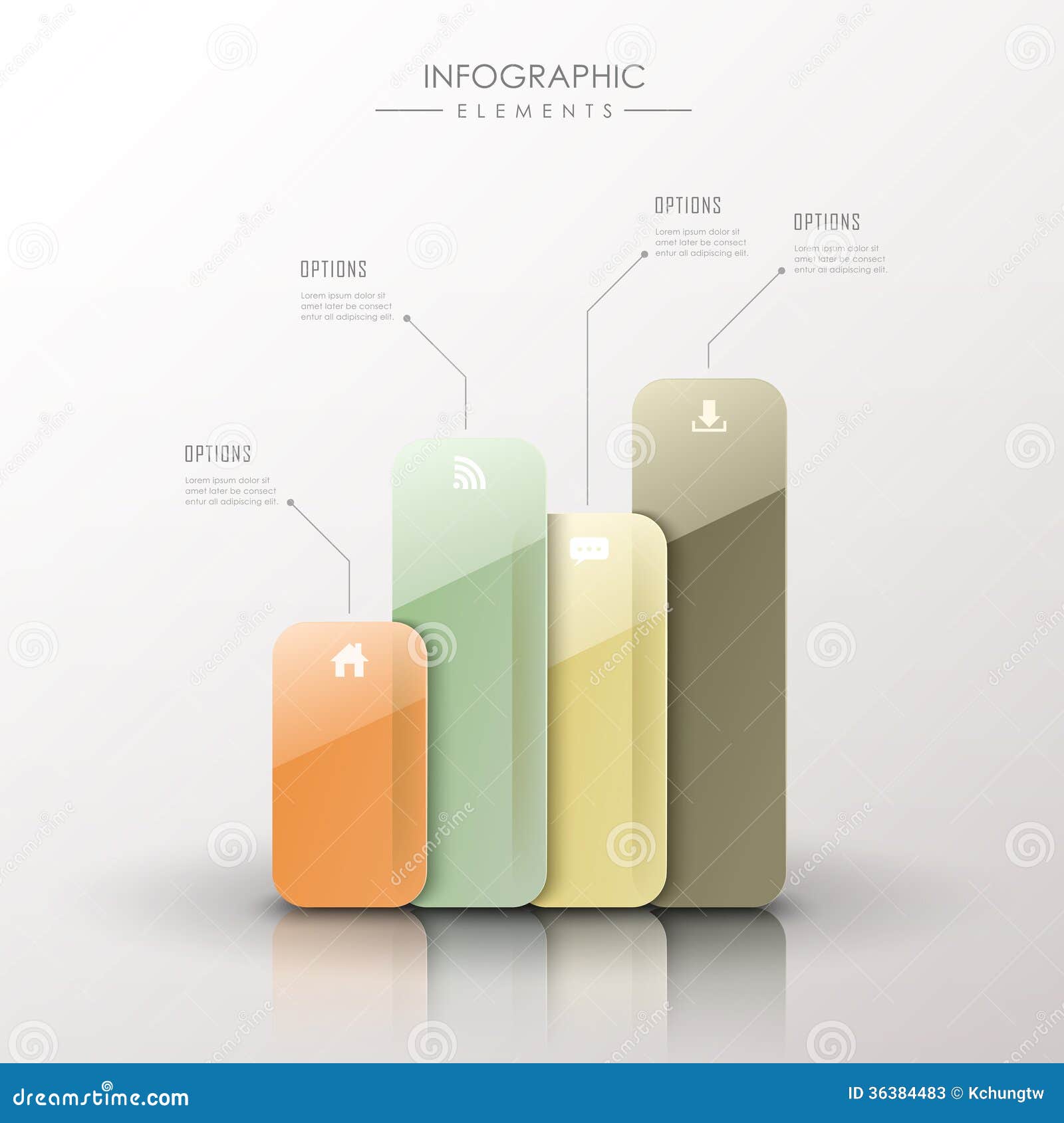 Abstract 3d Bar Chart Infographics Stock Vector - Illustration of ...