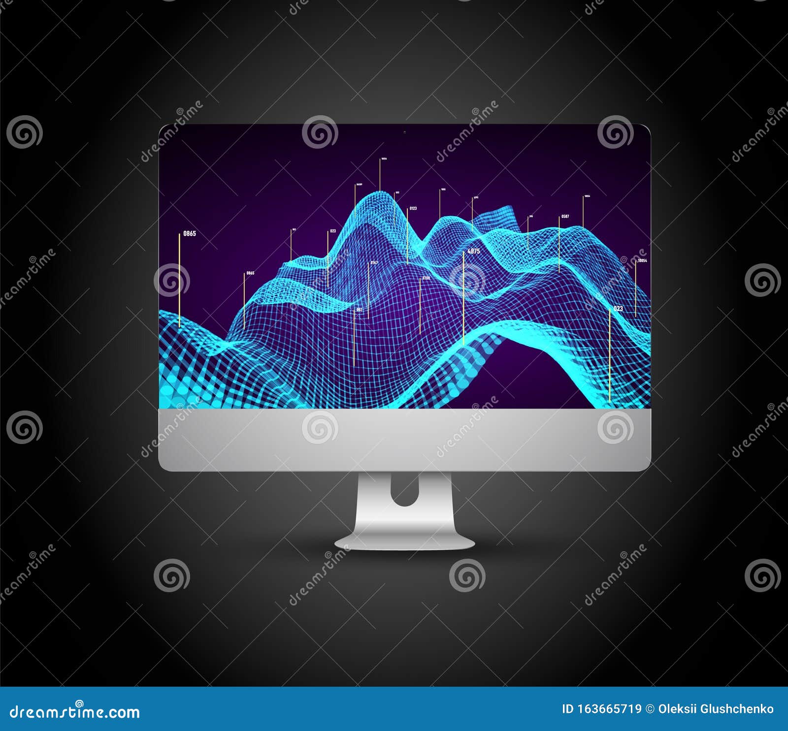 Tangled Graphics Data Streams. Infographics Threads Data. Futuristic ...