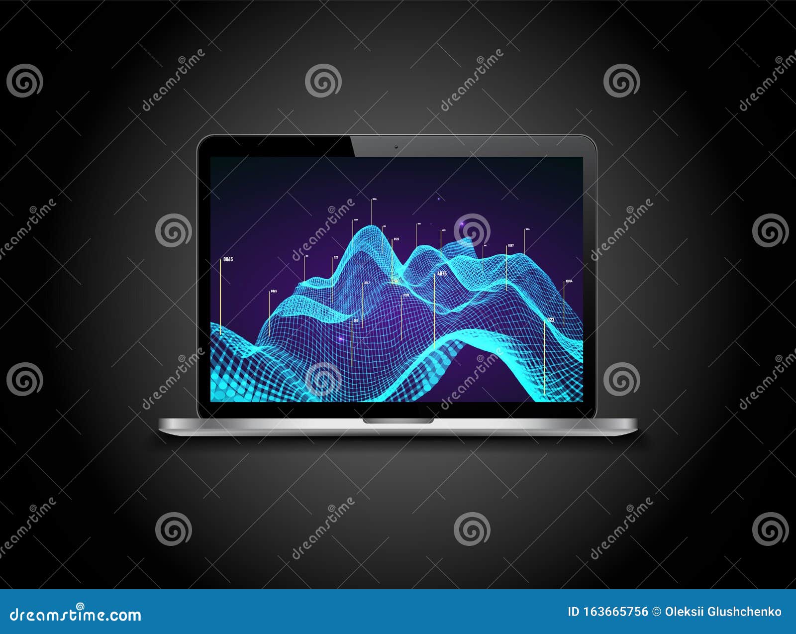 Abstract 3D Big Data Visualization. Tangled Graphics Data Streams ...