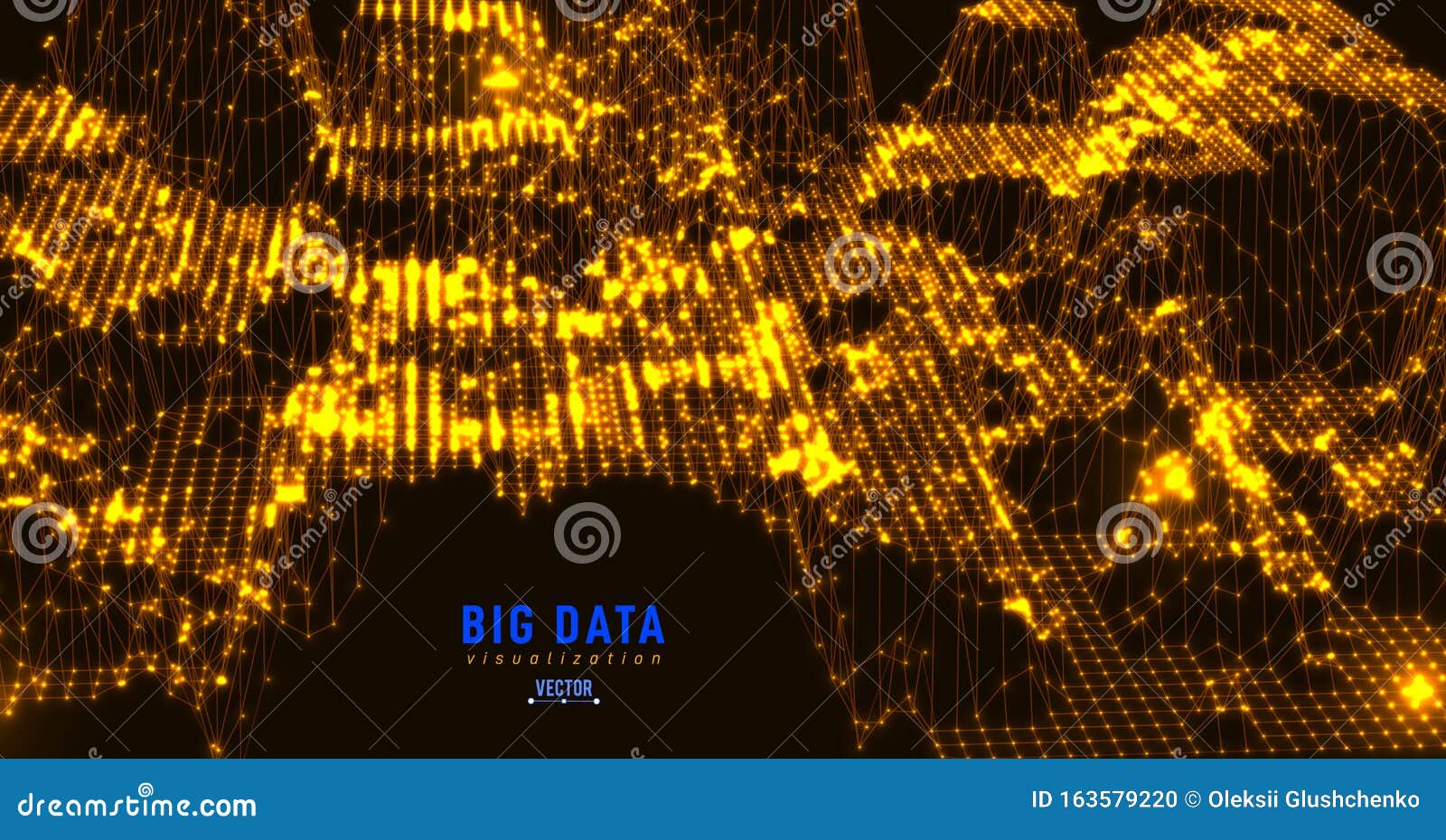 Tangled Graphics Data Streams. Infographics Threads Data. Futuristic ...