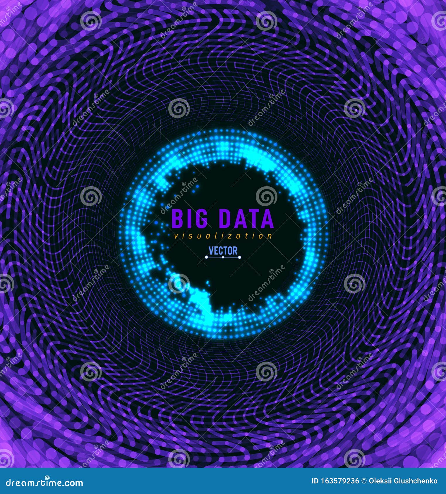 Abstract 3D Big Data Visualization. Tangled Graphics Data Streams ...