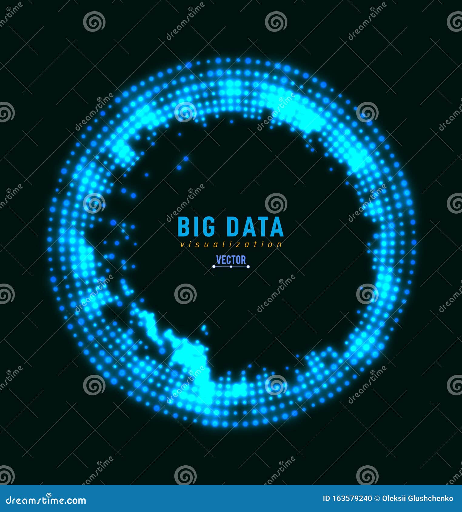 Abstract 3D Big Data Visualization. Tangled Graphics Data Streams ...
