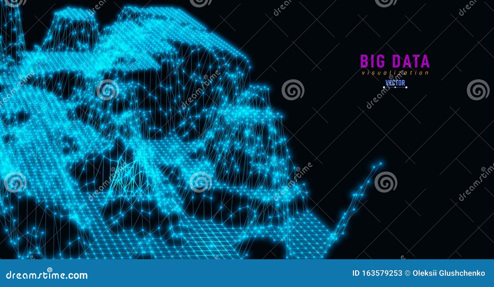 Abstract 3D Big Data Visualization. Tangled Graphics Data Streams ...