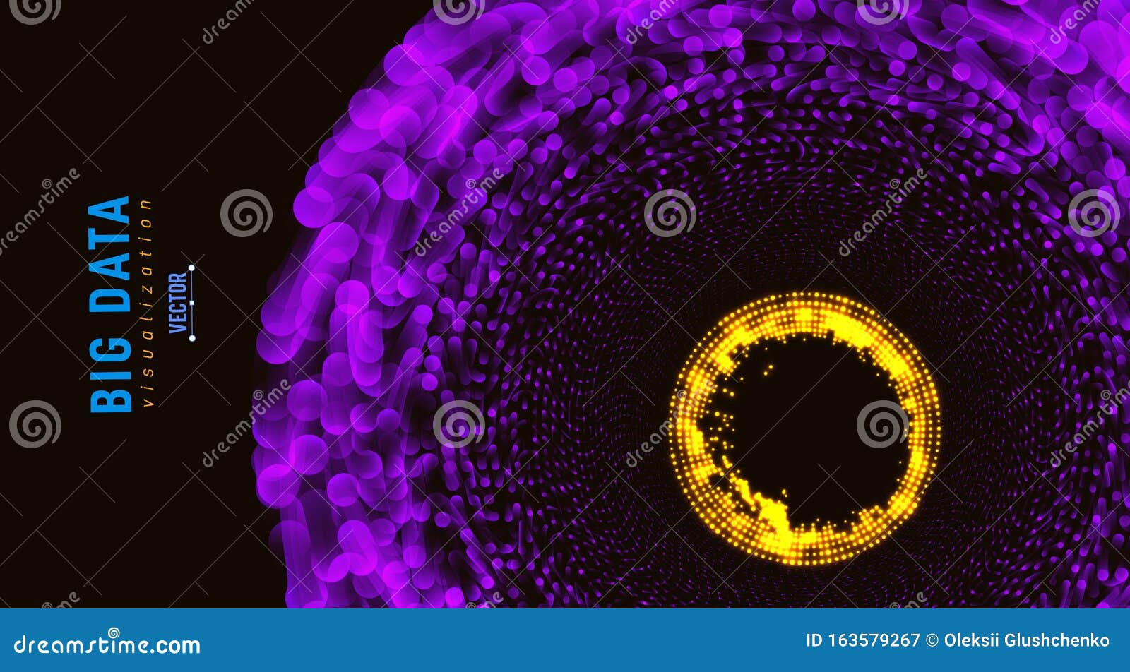 Tangled Graphics Data Streams. Infographics Threads Data. Futuristic ...