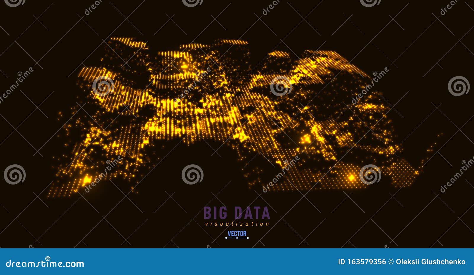 Abstract 3D Big Data Visualization. Tangled Graphics Data Streams ...