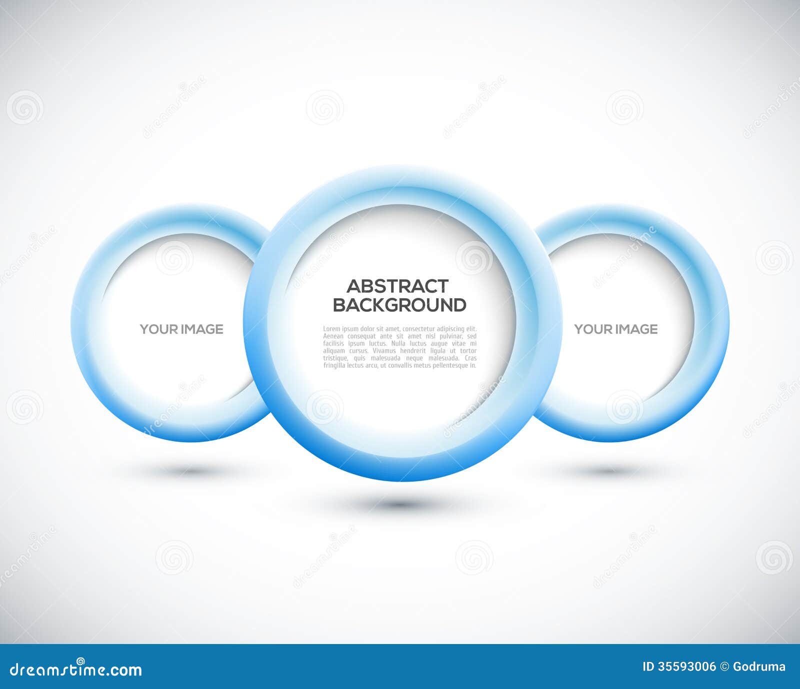 Abstract 3D Blue Circles Background. Stock Vector - Illustration of ... Abstract 3D Blue Circles Background. Stock Vector - Illustration of ...