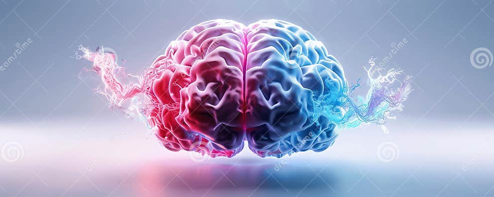 Abstract Brain Visualization Creative Thinking, Innovation, and Mental ...