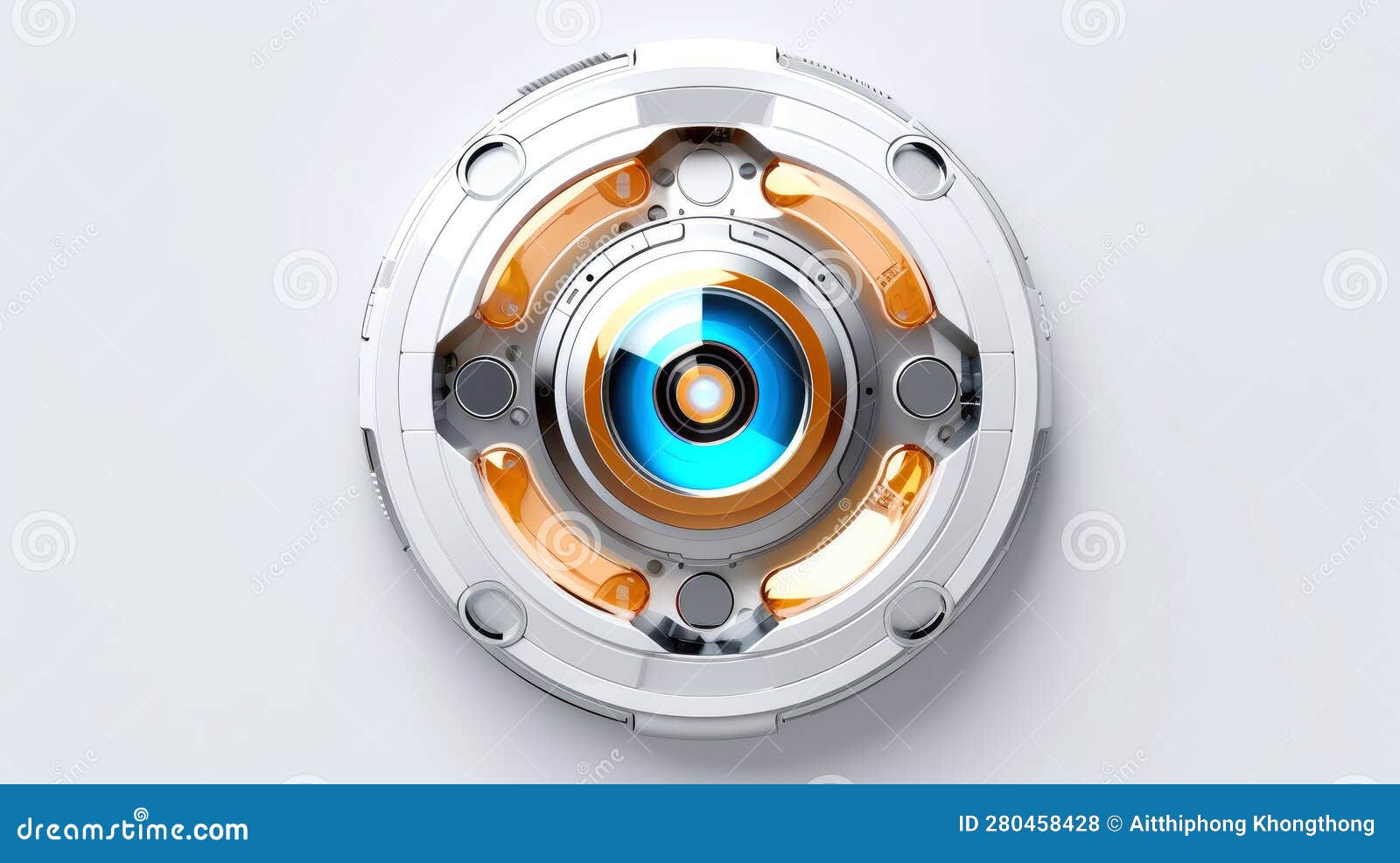 Abstract 3d Button, Aim Control and Digital Interface, Button ...