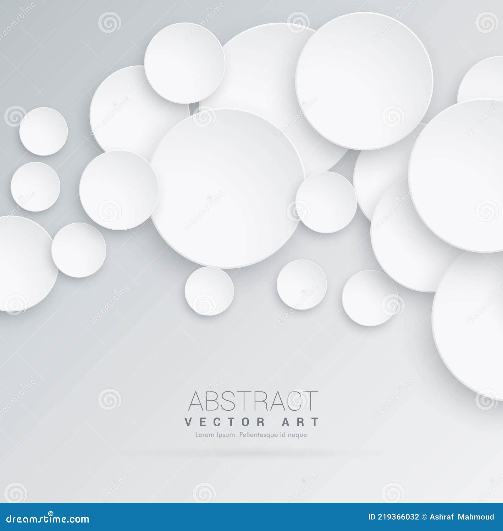 Abstract 3d Circles Background Stock Vector - Illustration of circles ...