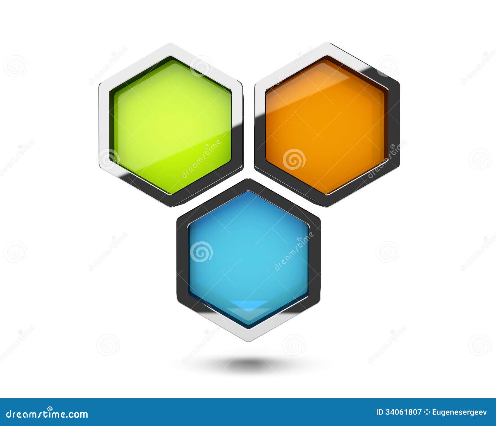 Abstract 3d Colorful Honeycomb Design Object Stock Illustration ...